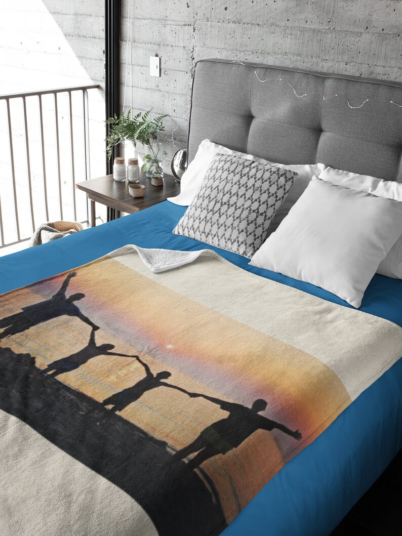 Custom Photo Blanket, Sherpa Lined Blanket, Insert Your Design Picture ...