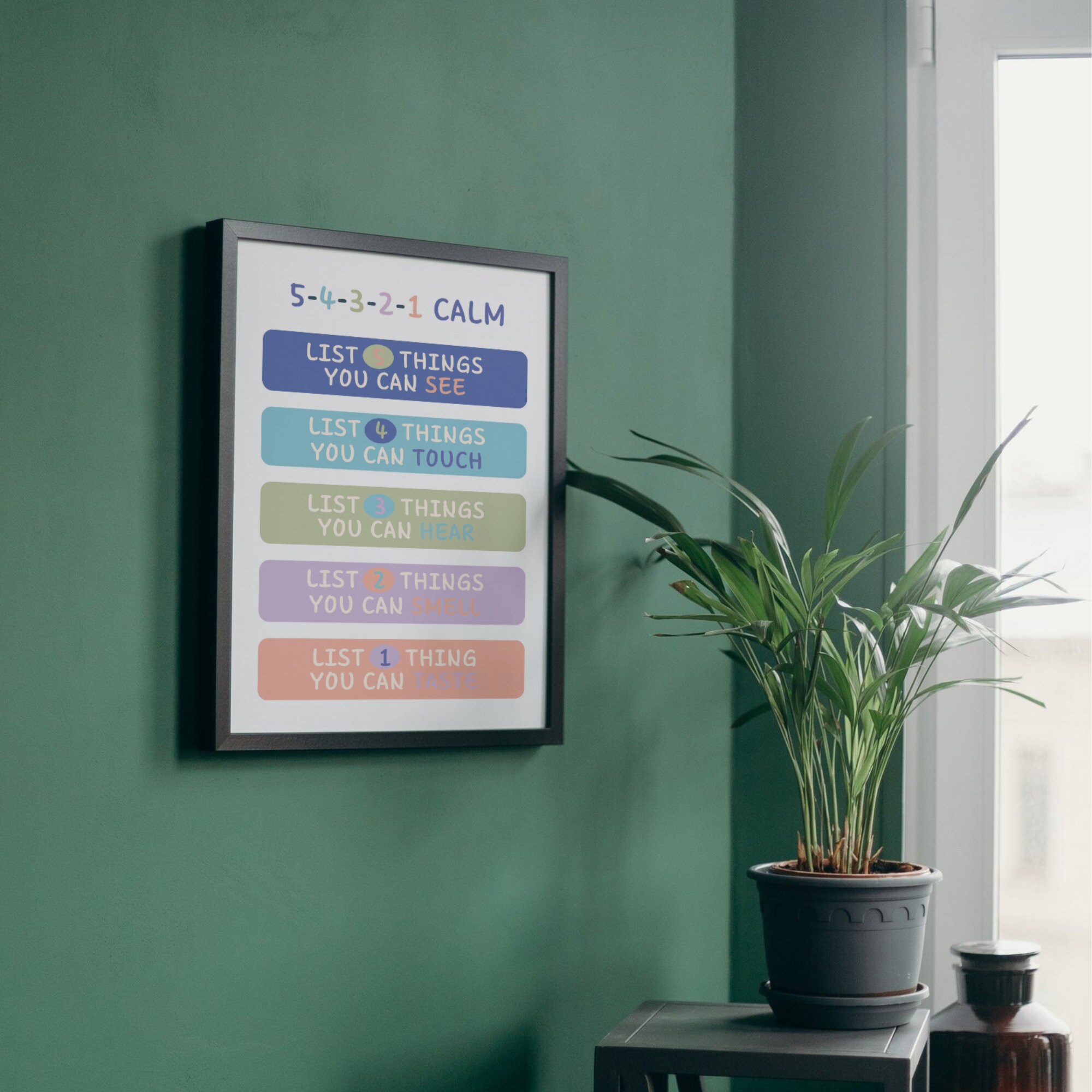 Grounding Technique Poster, Calming Strategies, Calm Down Corner ...