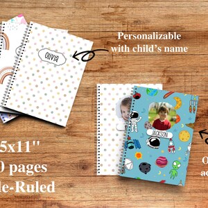 School Notebook, Back to School, Personalized Notebook for Kids, School ...