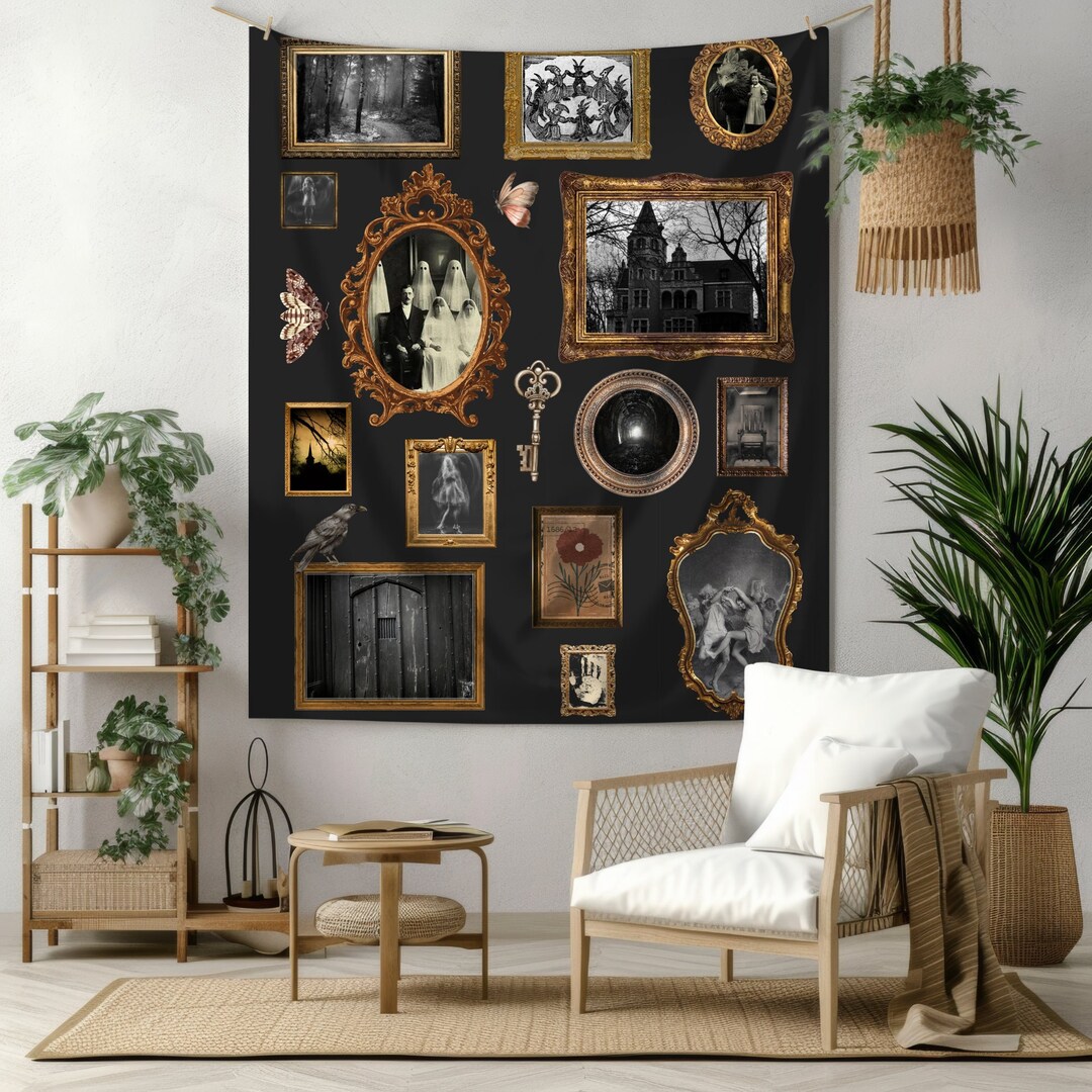 Goth Tapestry Witchy Woven Blanket Tapestries, Oddities and Curiosities ...