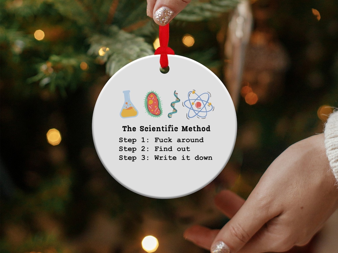 Scientific Method Ornament Teacher Gift Science Lovers Biology Physics ...