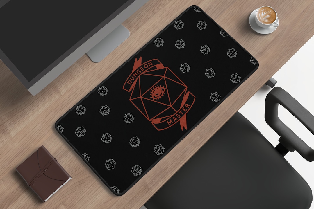 D20 Dice Rolling Mat, Dnd Desk Mat, Dungeon Master Game Mat, Gift for ...