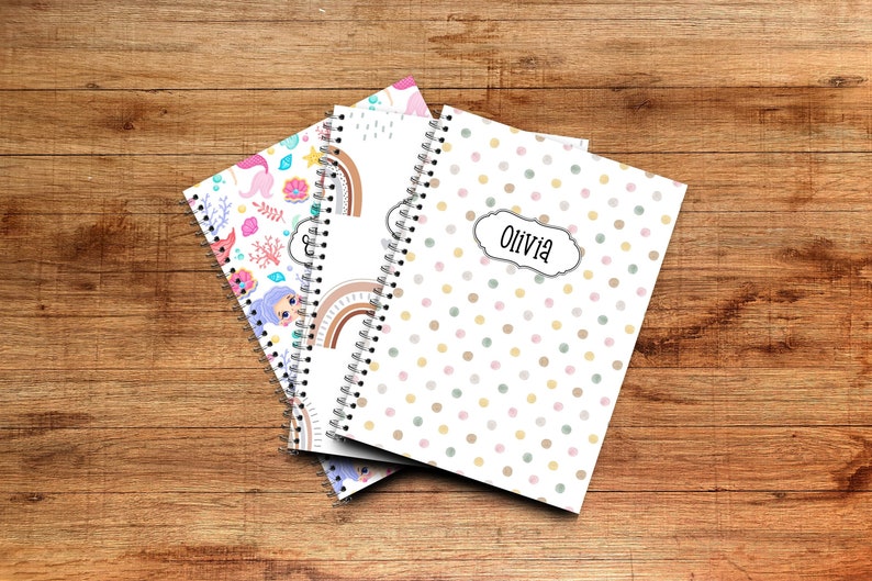 School Notebook, Back to School, Personalized Notebook for Kids, School ...