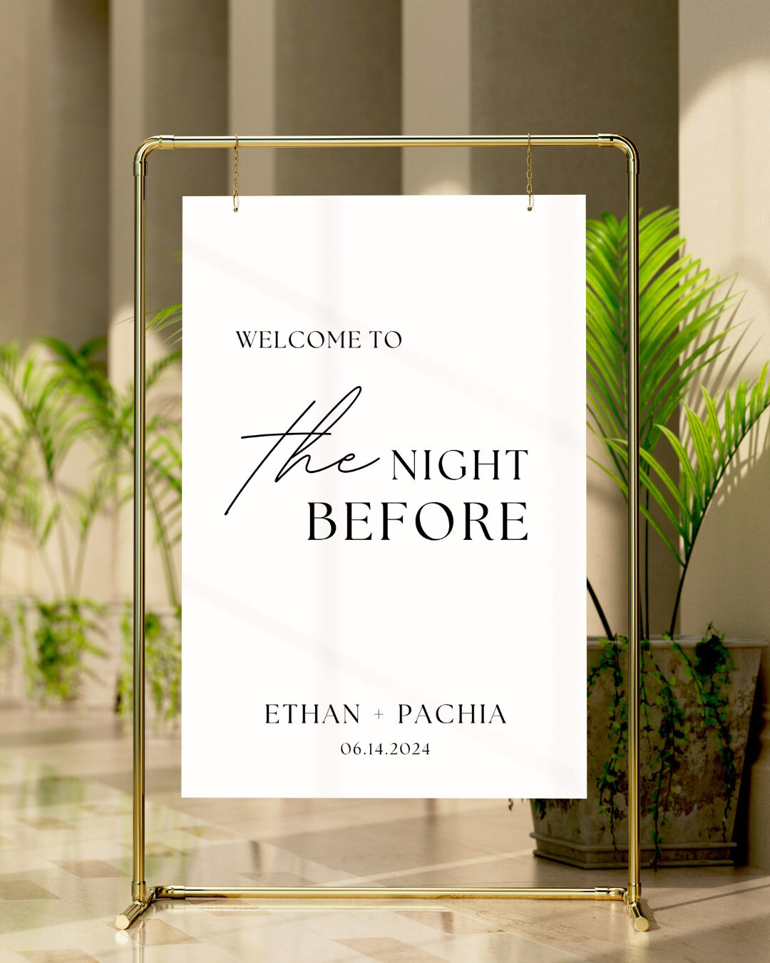 The Night Before Sign Template - Etsy