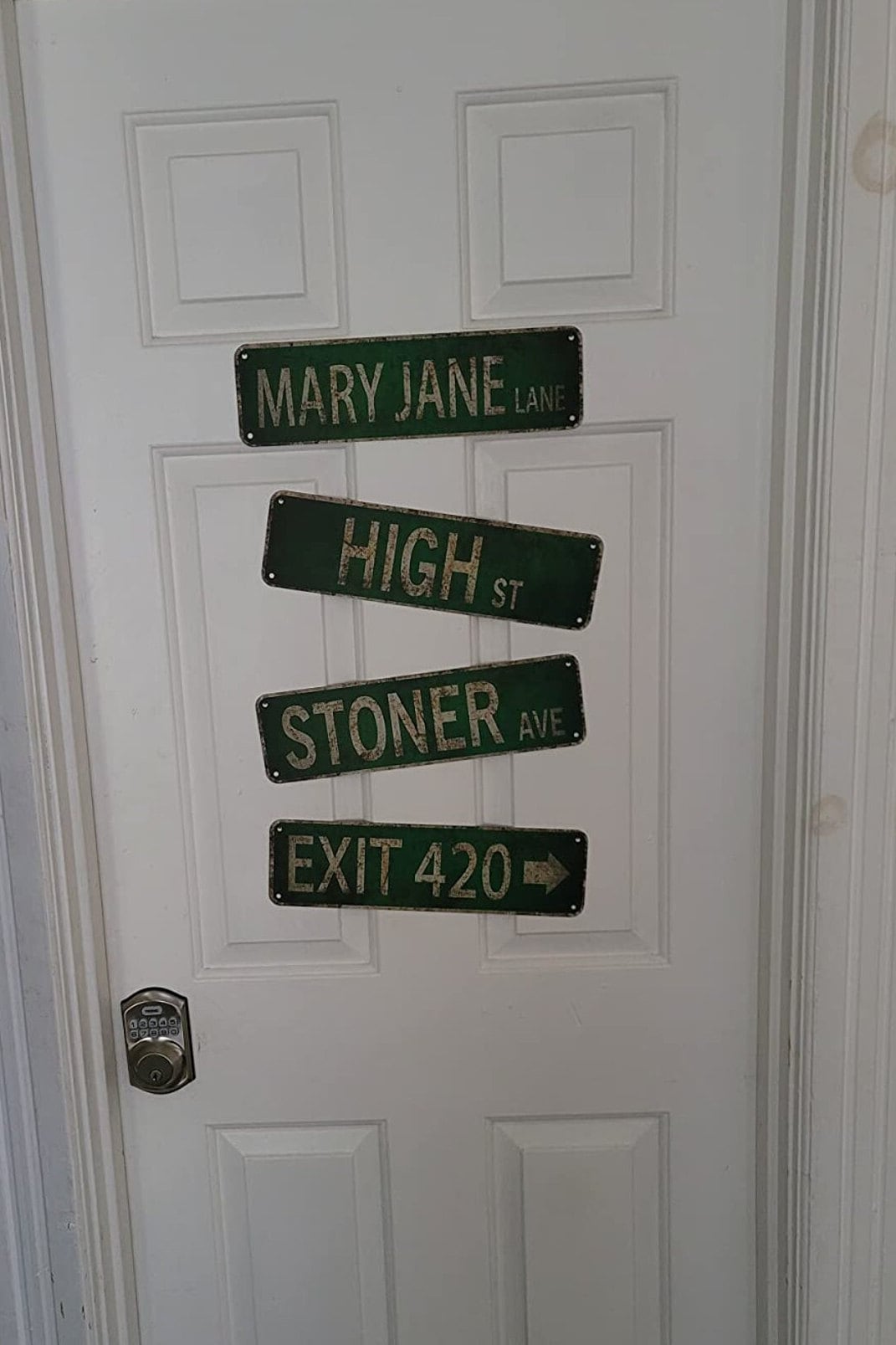 Retro Stoner Street Signs Set Vintage Inspired Room Decor - Etsy