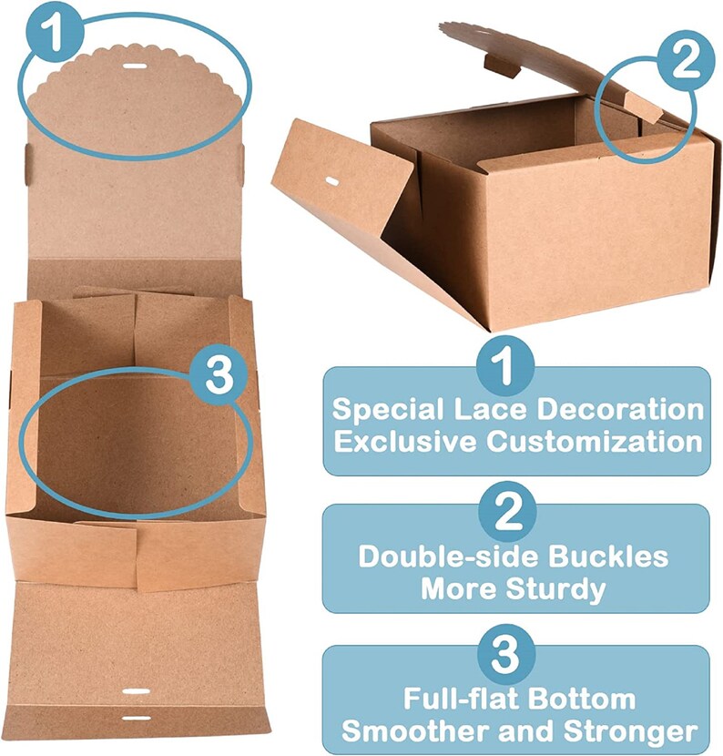 10 Pack Gift Boxes 8x8x4 Inches, Gift Boxes With Lids for Presents ...