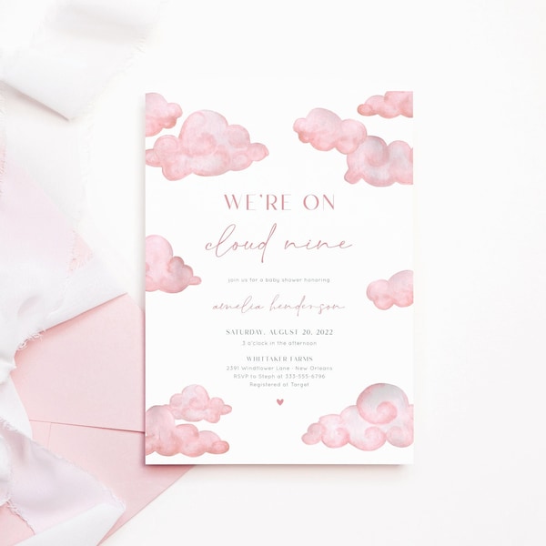 We're on Cloud Nine Baby Shower - Etsy