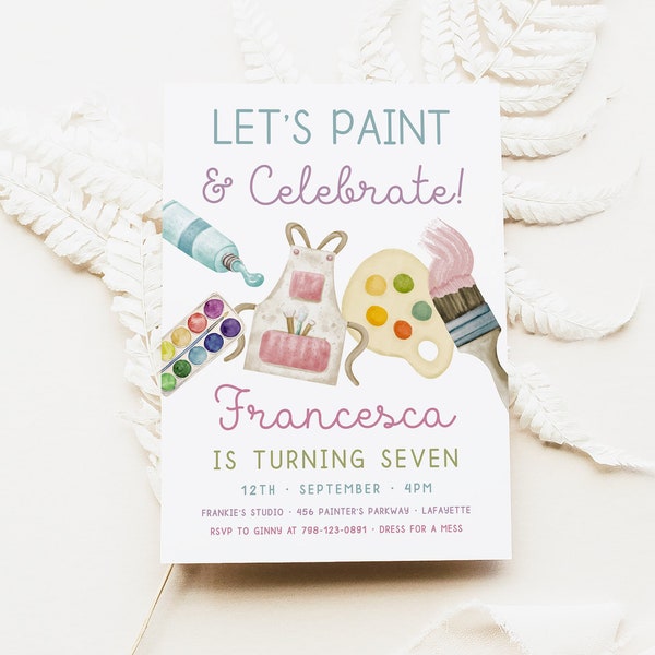 Painting Party Invitation - Etsy