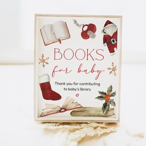 Printable Christmas Baby Shower Signs, Merry Little Baby Shower Decor ...