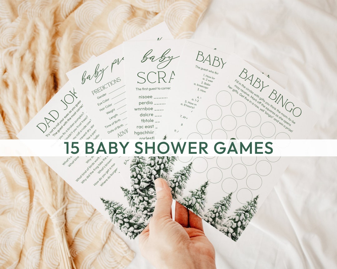 Printable Christmas Baby Shower Games, Merry Little Baby Shower Games ...