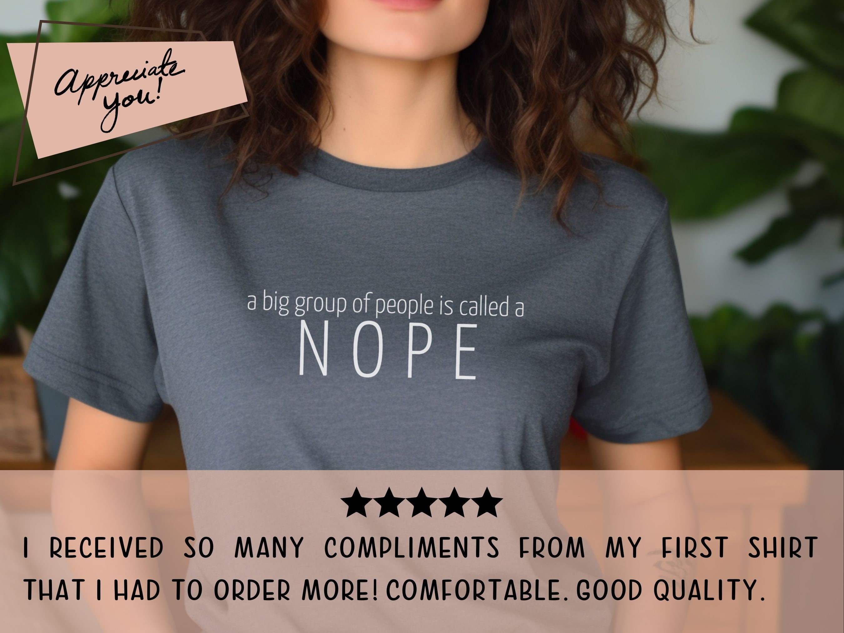 Sarcastic Introverted Shirt, Funny Introvert Tee, Nope Tshirt ...