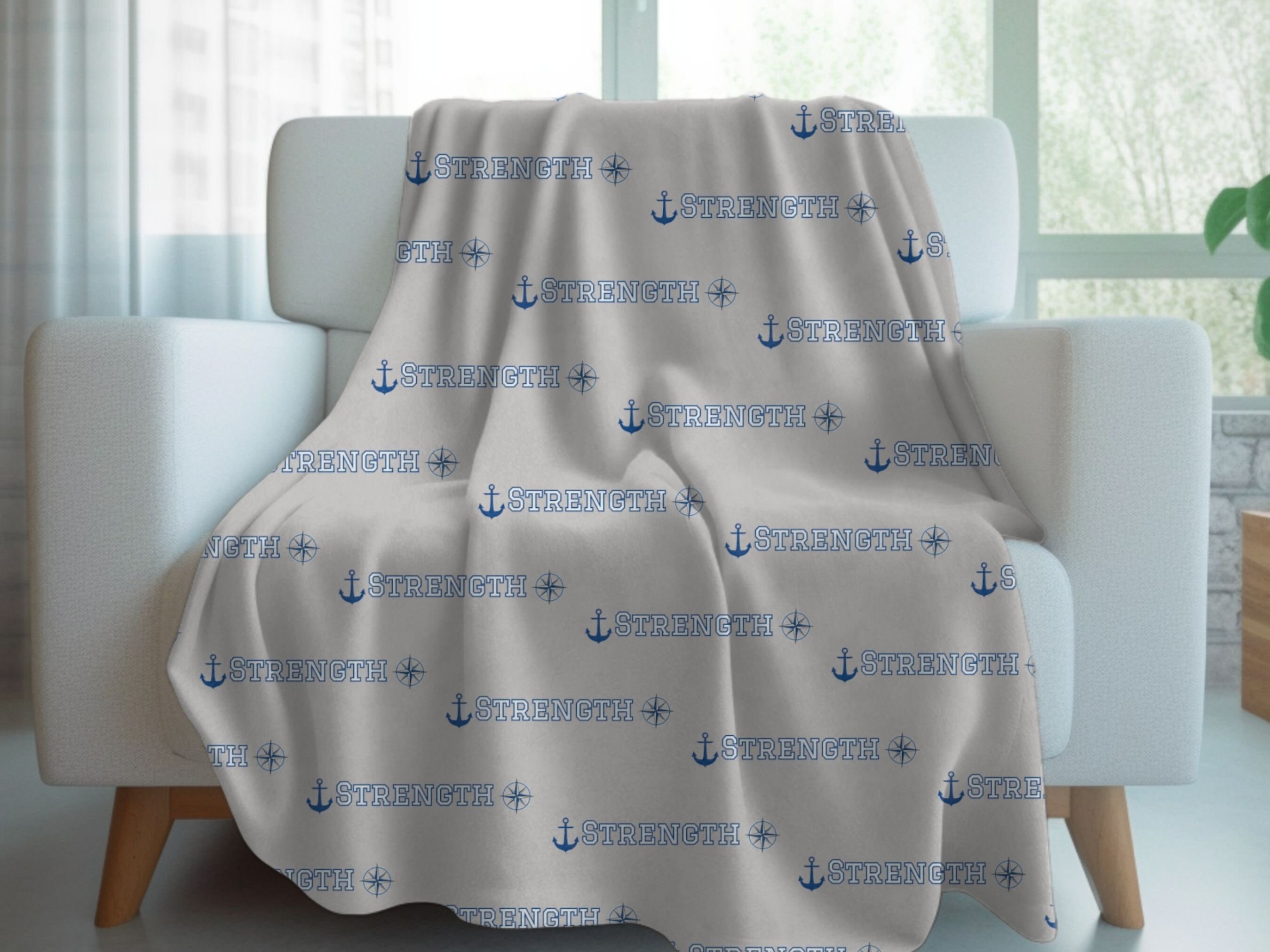 Personalized With Your Word of the Year Nautical Inspired Velveteen ...