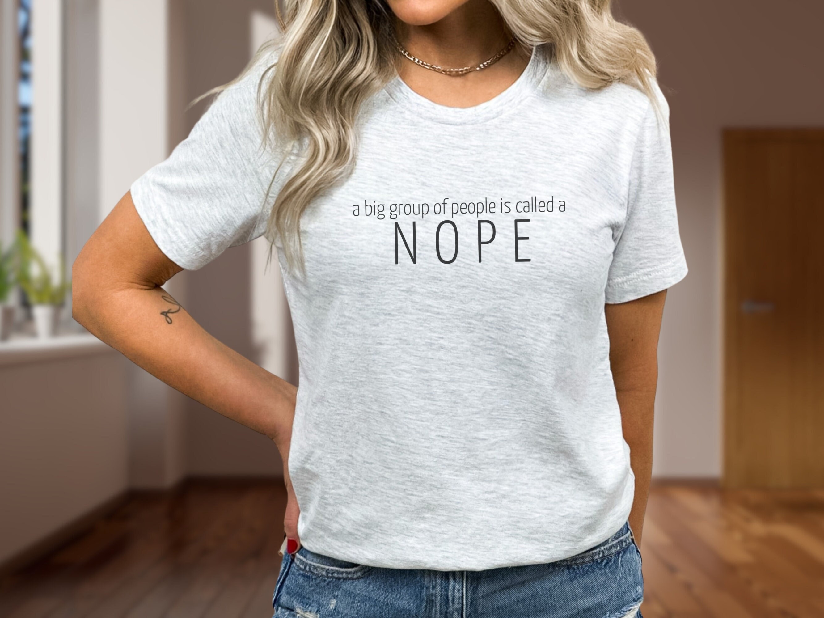 Sarcastic Introverted Shirt, Funny Introvert Tee, Nope Tshirt ...