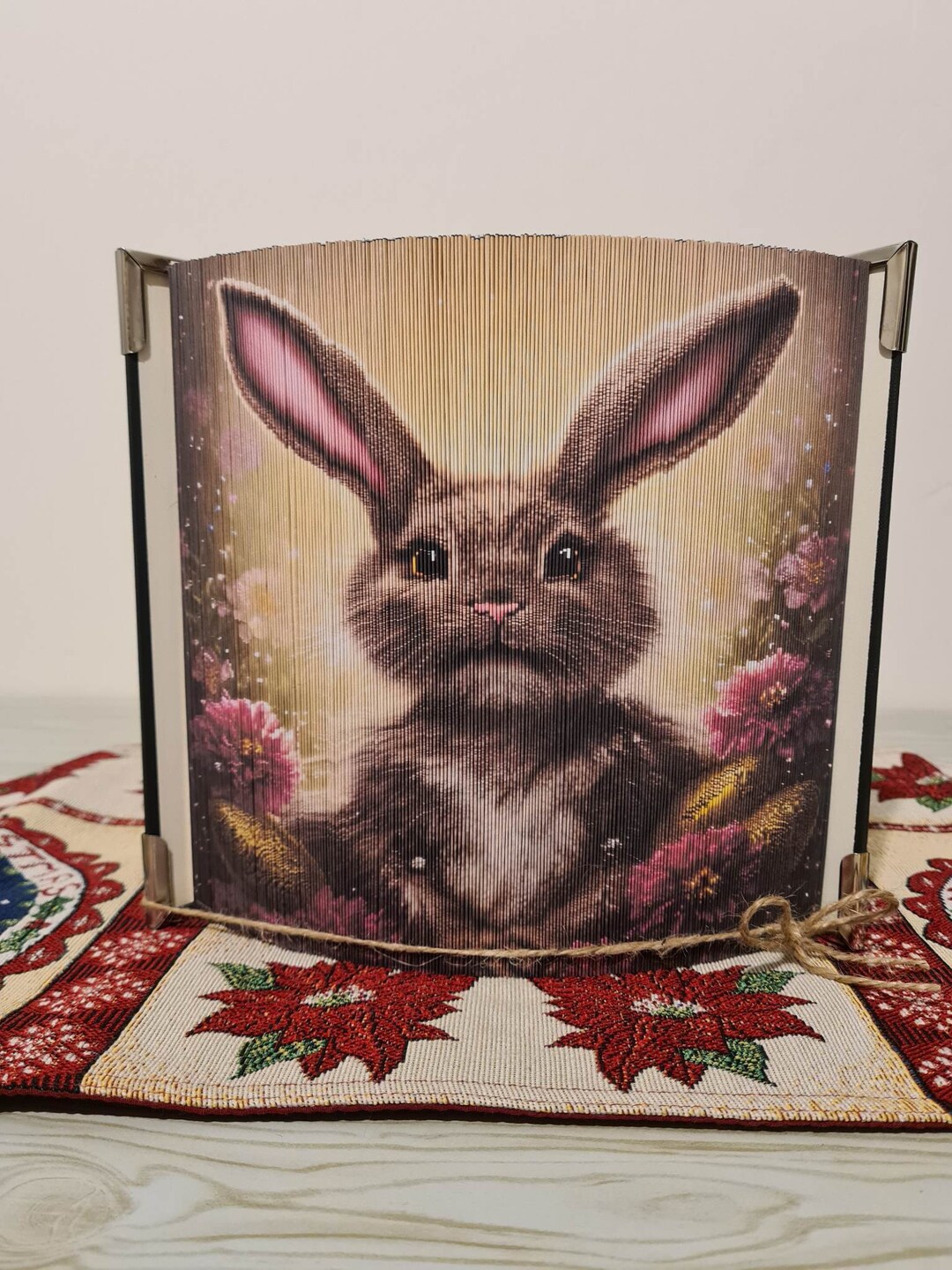 Floral Easter Bunny- Photo Edge Pattern - Etsy