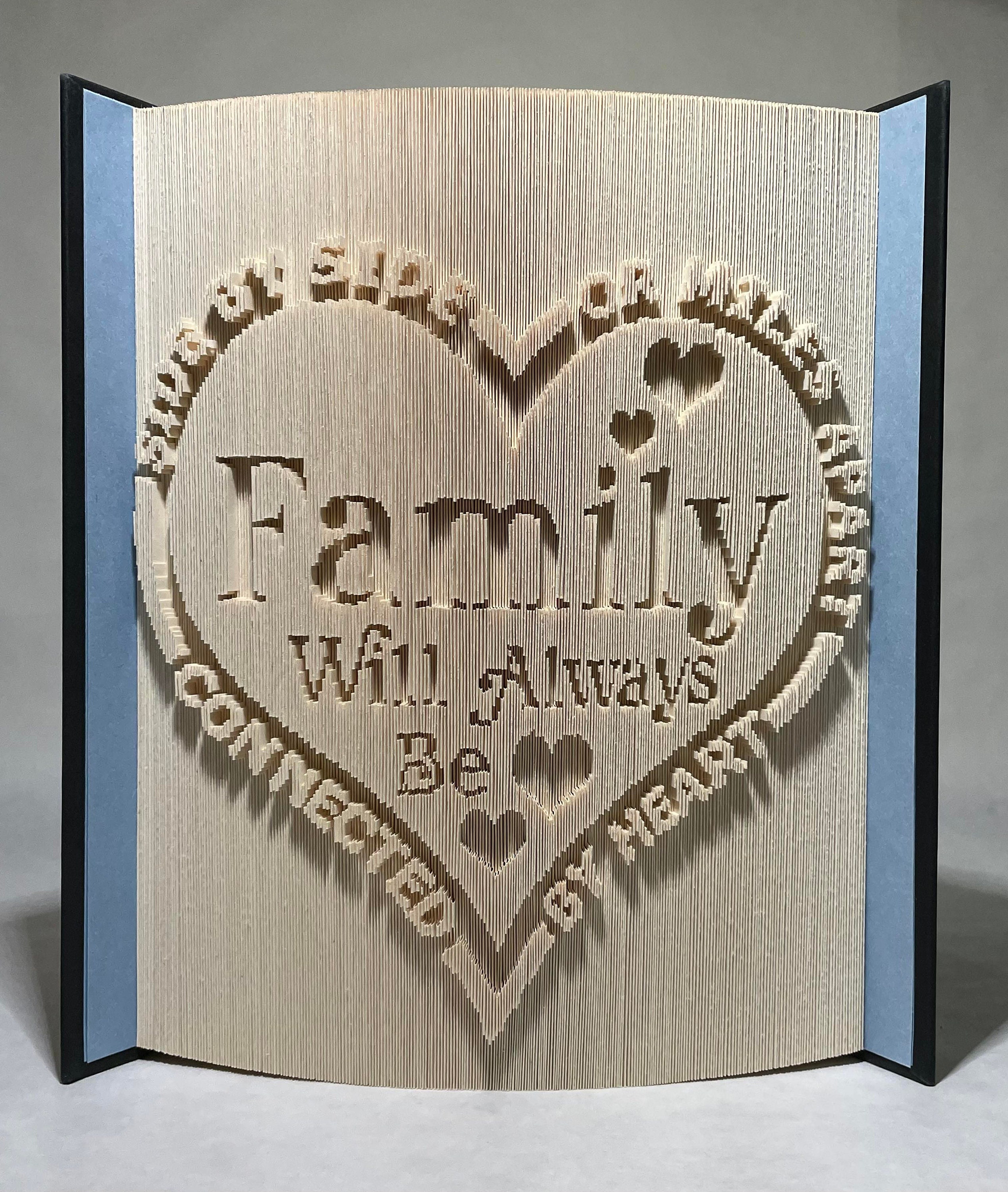 Family Will Always Be cut and Fold Pattern - Etsy