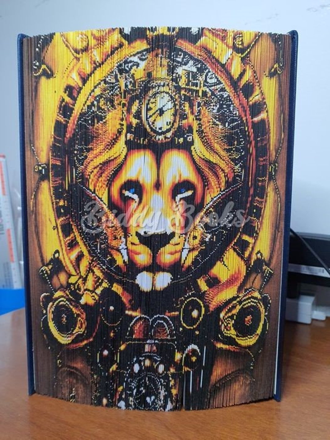 Steam Punk Golden Lion - Photo Strip - Photostrip - Fore-edged Pattern ...