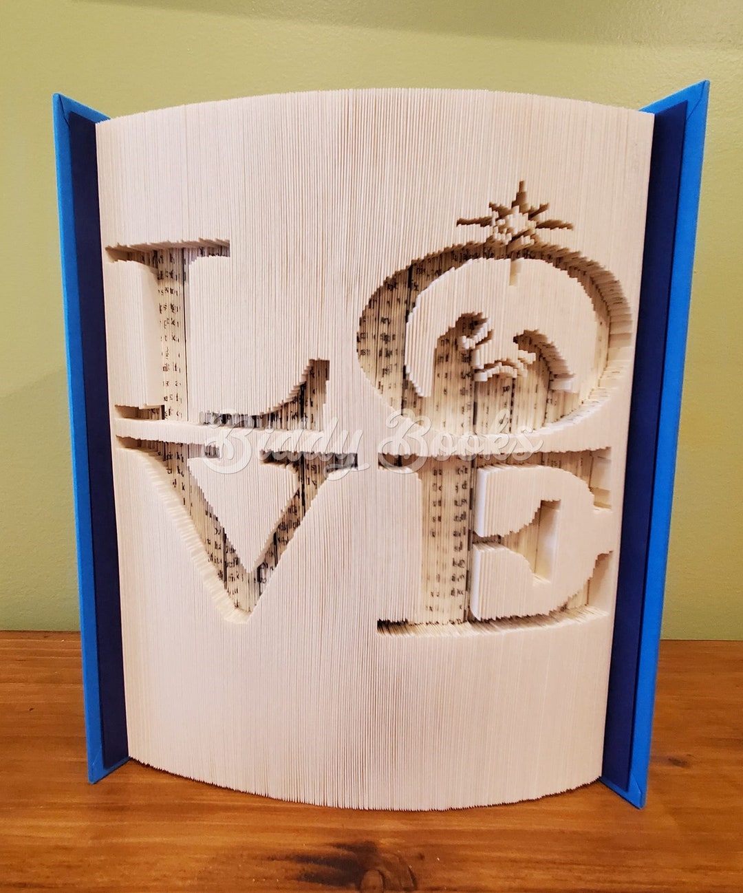 Love Manger - Cut and Fold Pattern - Etsy