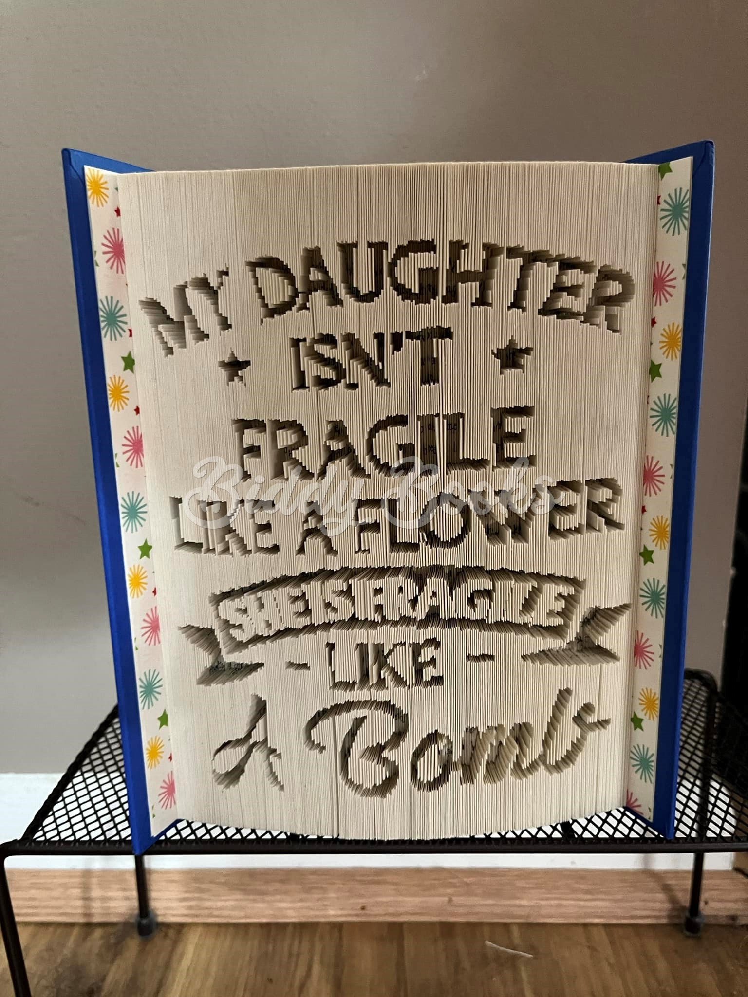 Daughter Fragile Cut and Fold Pattern - Etsy