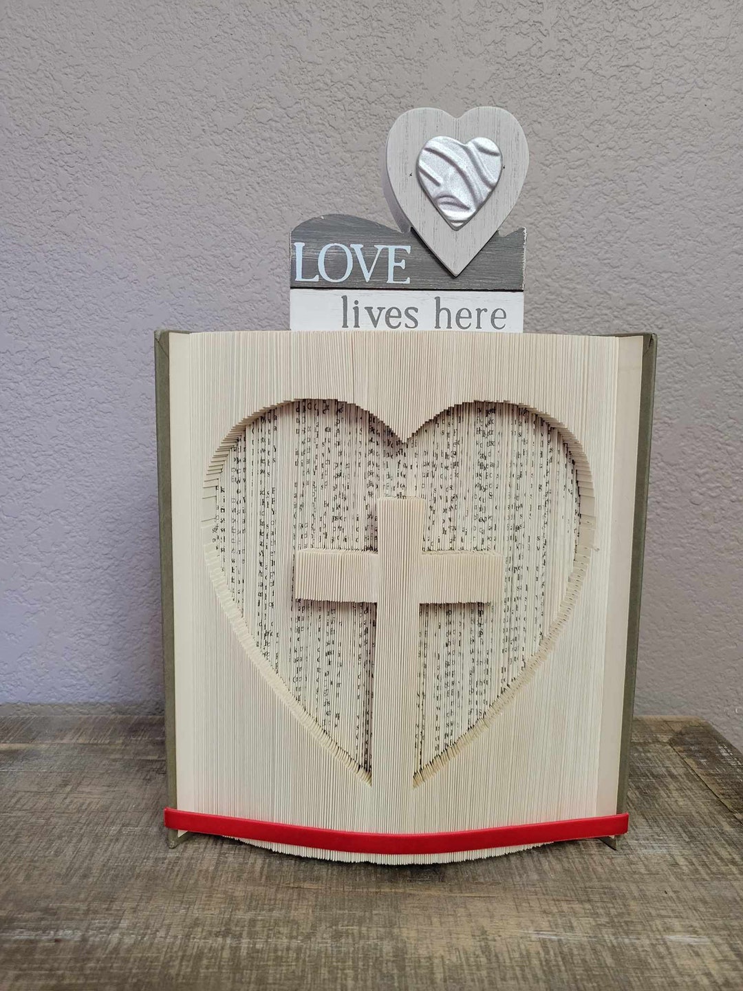 Cross Heart - Cut and Fold - Etsy