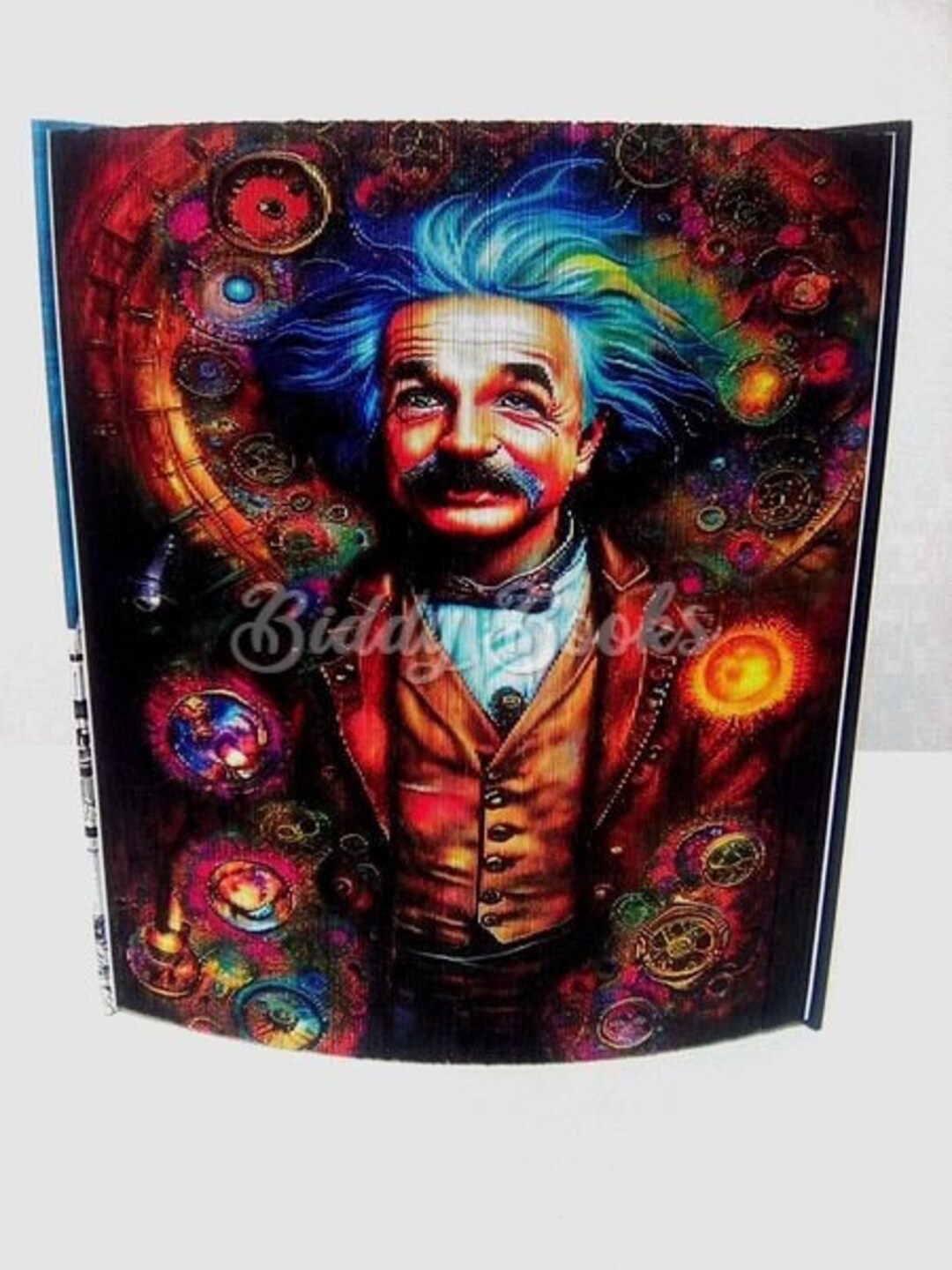 Steam Punk Einstein - Photostrip - Photo Strip - Fore-edged Pattern - Etsy