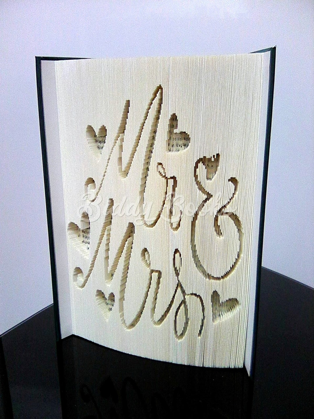Mr and Mrs- Cut and Fold Pattern - Etsy