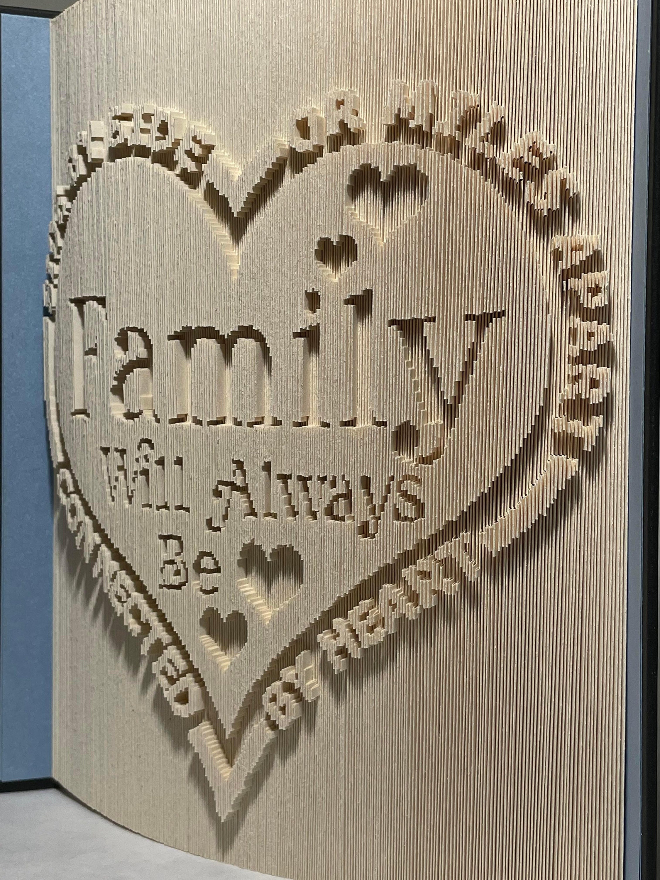 Family Will Always Be cut and Fold Pattern - Etsy