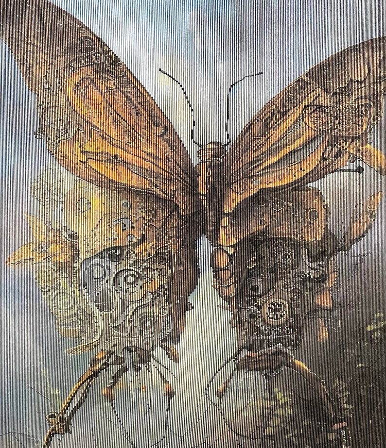 Steampunk Butterfly photo Edge Pattern - Etsy