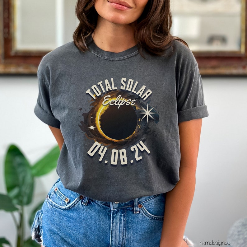 Total Solar Eclipse Shirt April 8th 2024, Celestial Comfort Colors ...