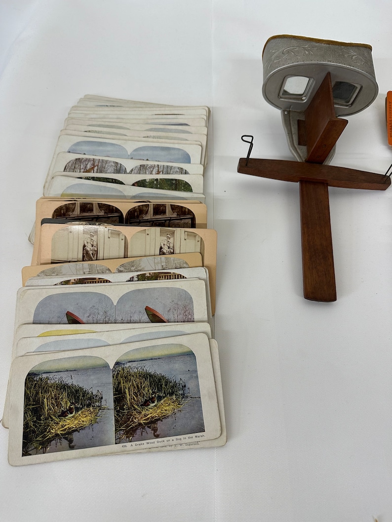 Antique Stereoscope and Stereoscope Cards - Etsy