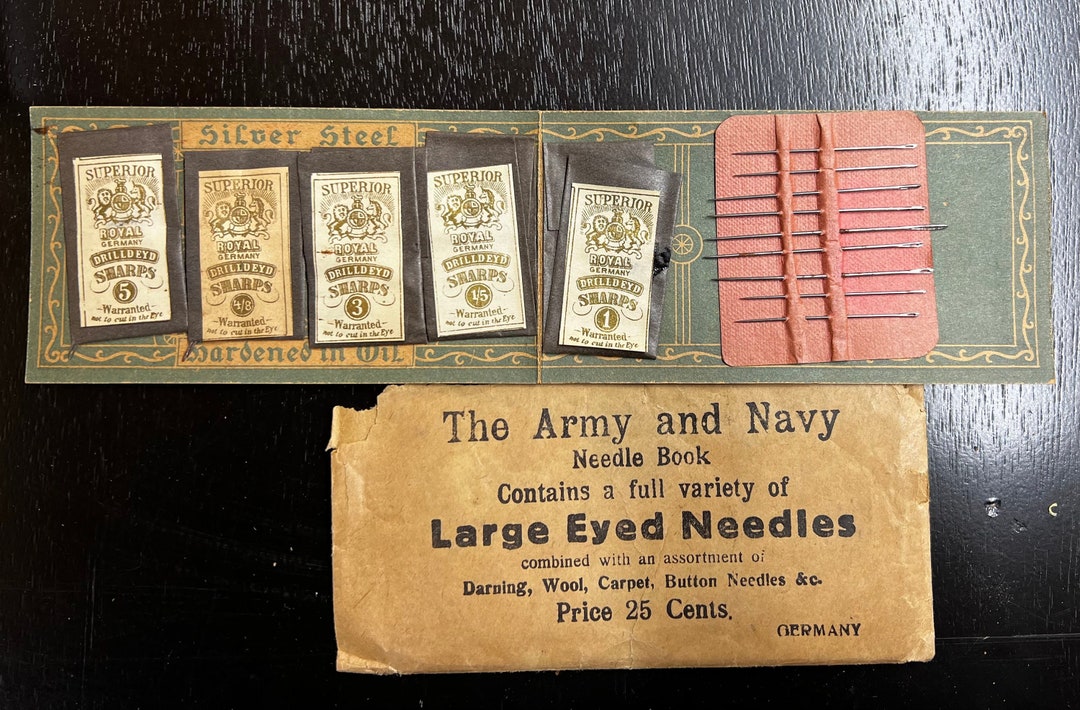 1920s Army and Navy Silver Steel Needle Book Never Used - Etsy