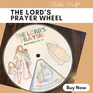 The Lord's Prayer Wheel | Bible Study Tool | Sunday School Activity ...
