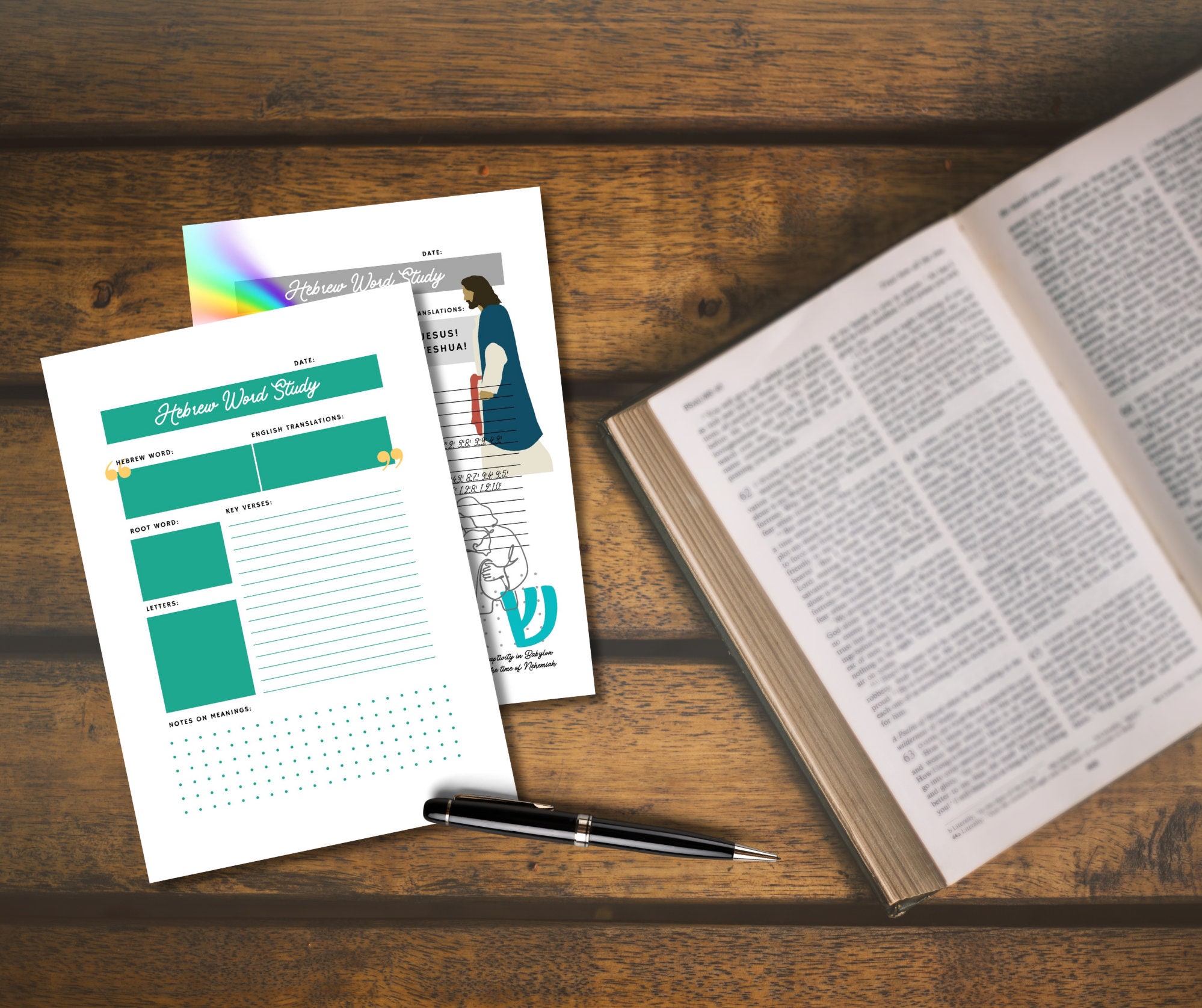 Hebrew Word Bible Study Tool | Scripture Study | Bible Journal Planner ...