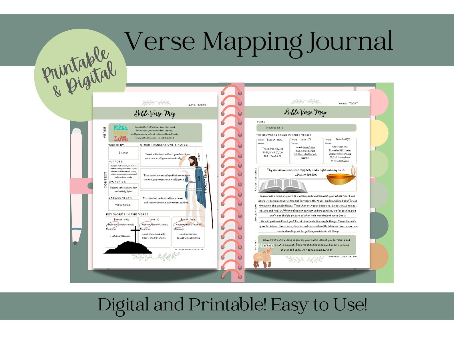 Verse Map Bible Study Tool | Mapping Bible Verses | Verse Mapping | How ...
