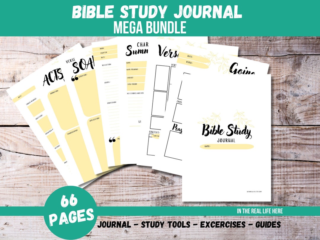 Bible Study Bundle | Bible Study Tool | Bible Journal | Faith ...