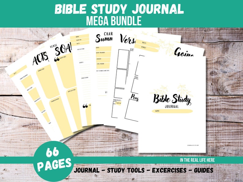 Bible Study Bundle | Bible Study Tool | Bible Journal | Faith ...