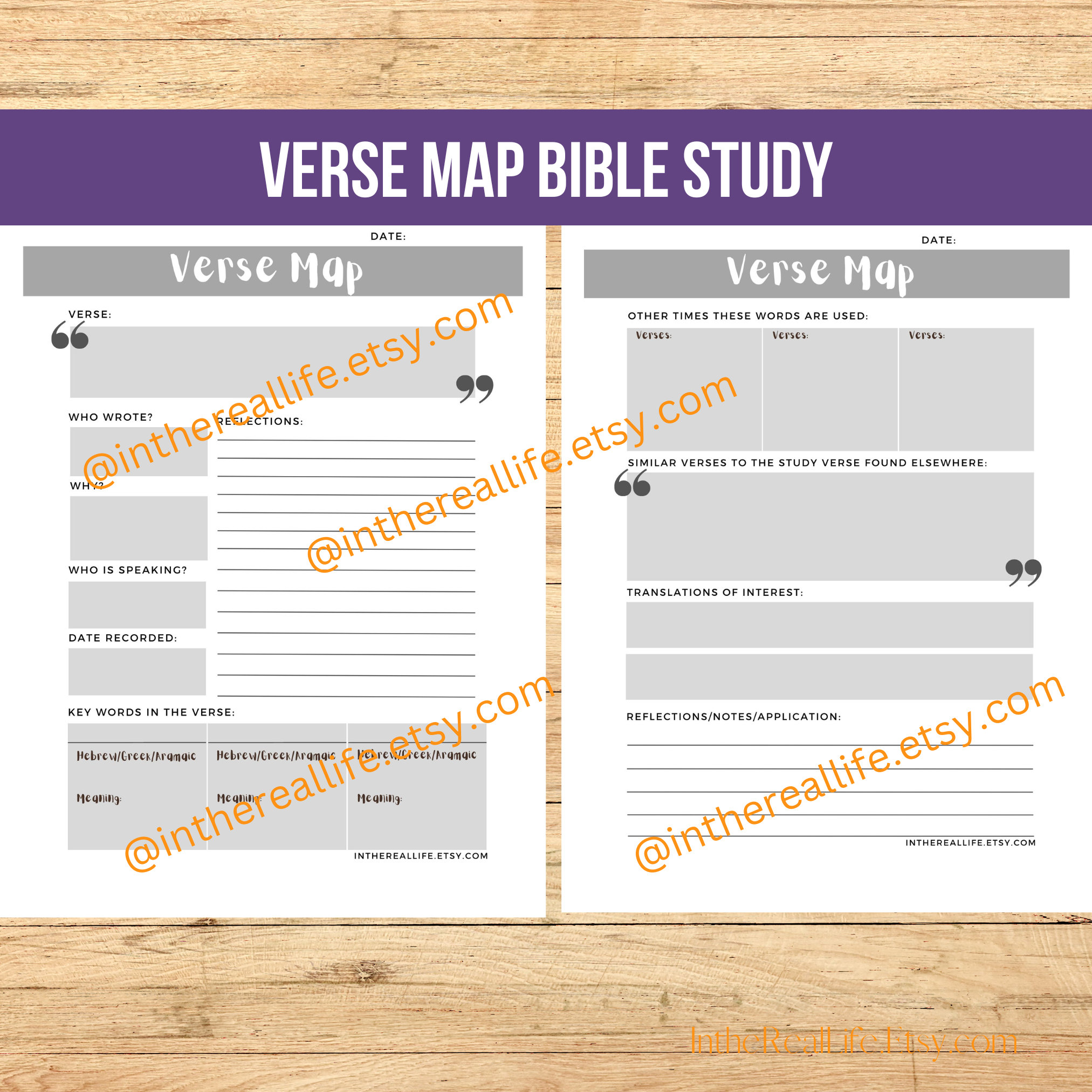 Verse Map Bible Study Tool Scripture Study Bible Journal Planner Bible ...