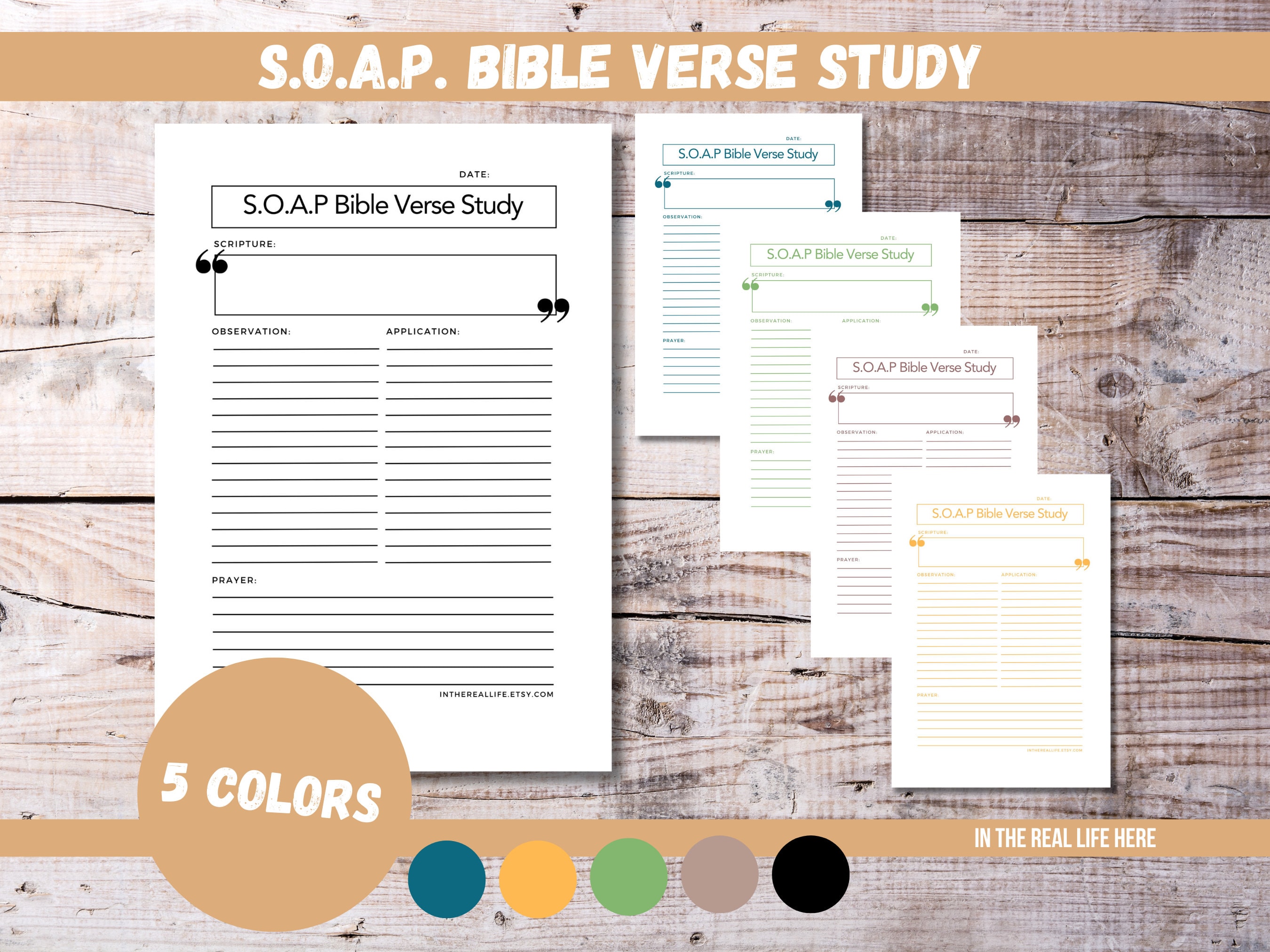 Bible Study Printable | Bible Study Tool | Prayer Journal | Faith Based ...