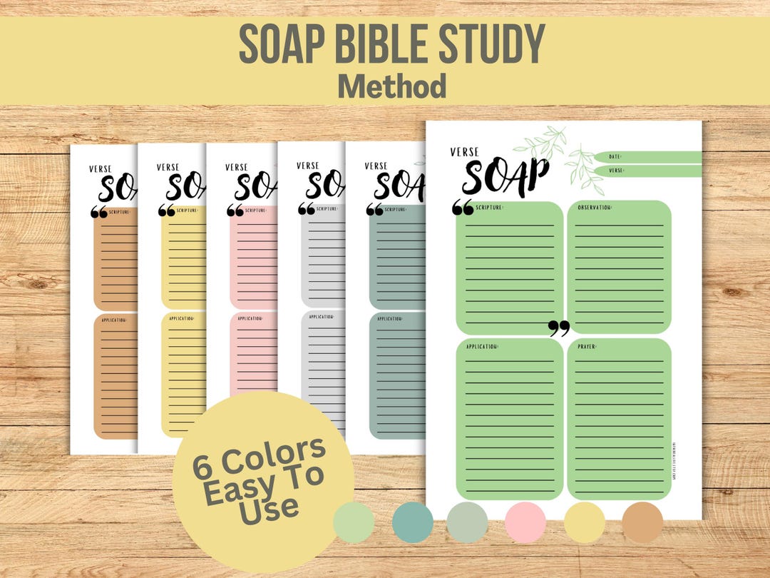 S.O.A.P. Bible Study Method | SOAP Bible Study Method | Bible Study ...