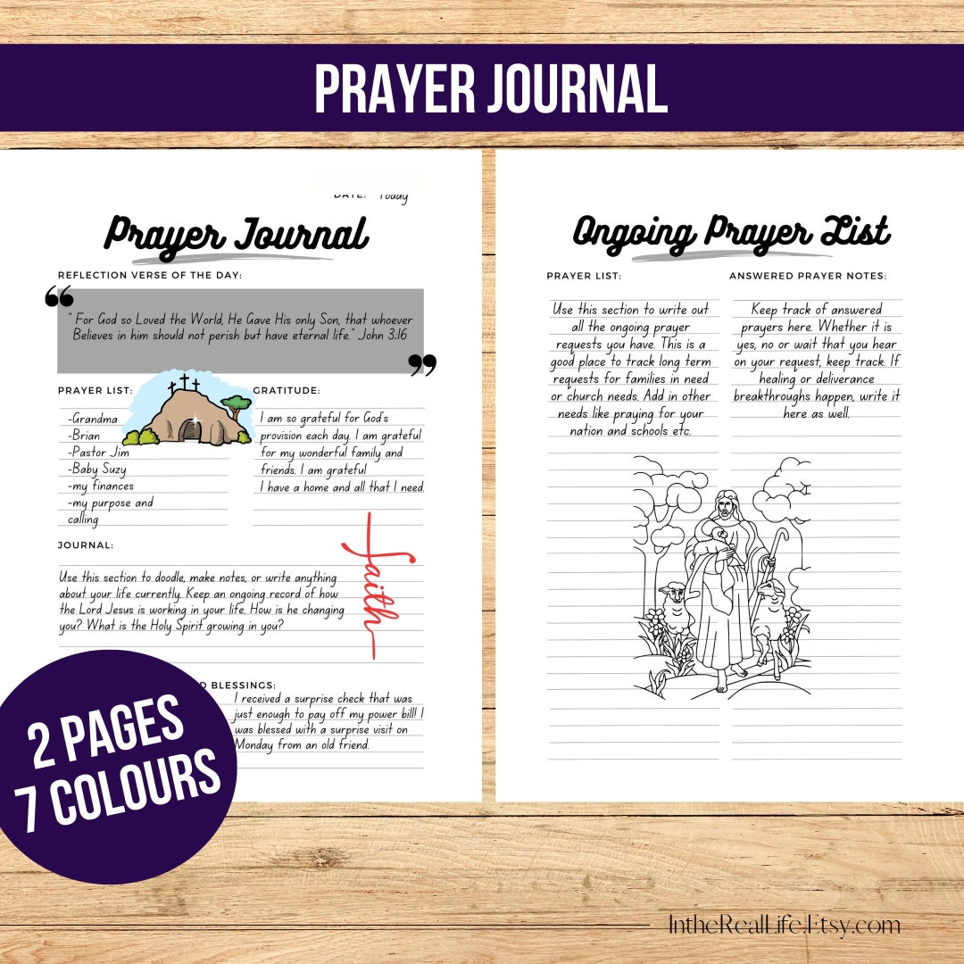 Prayer Journal | Prayer Journalling | Daily Prayer Planner | Christian ...