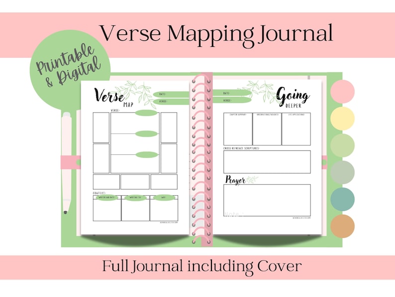 Verse Map Bible Study Tool | Scripture Map Planner | Bible Mapping ...