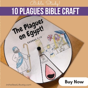 Bible Study 10 Plagues | Passover Bible Study Tool | Sunday School ...