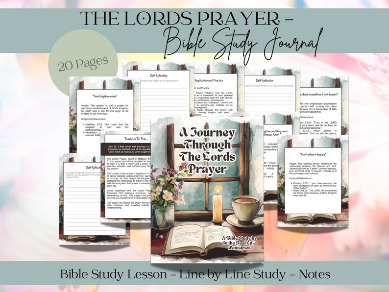 A Journey Through the Lord's Prayer | Bible Study Notes | Prayers of ...