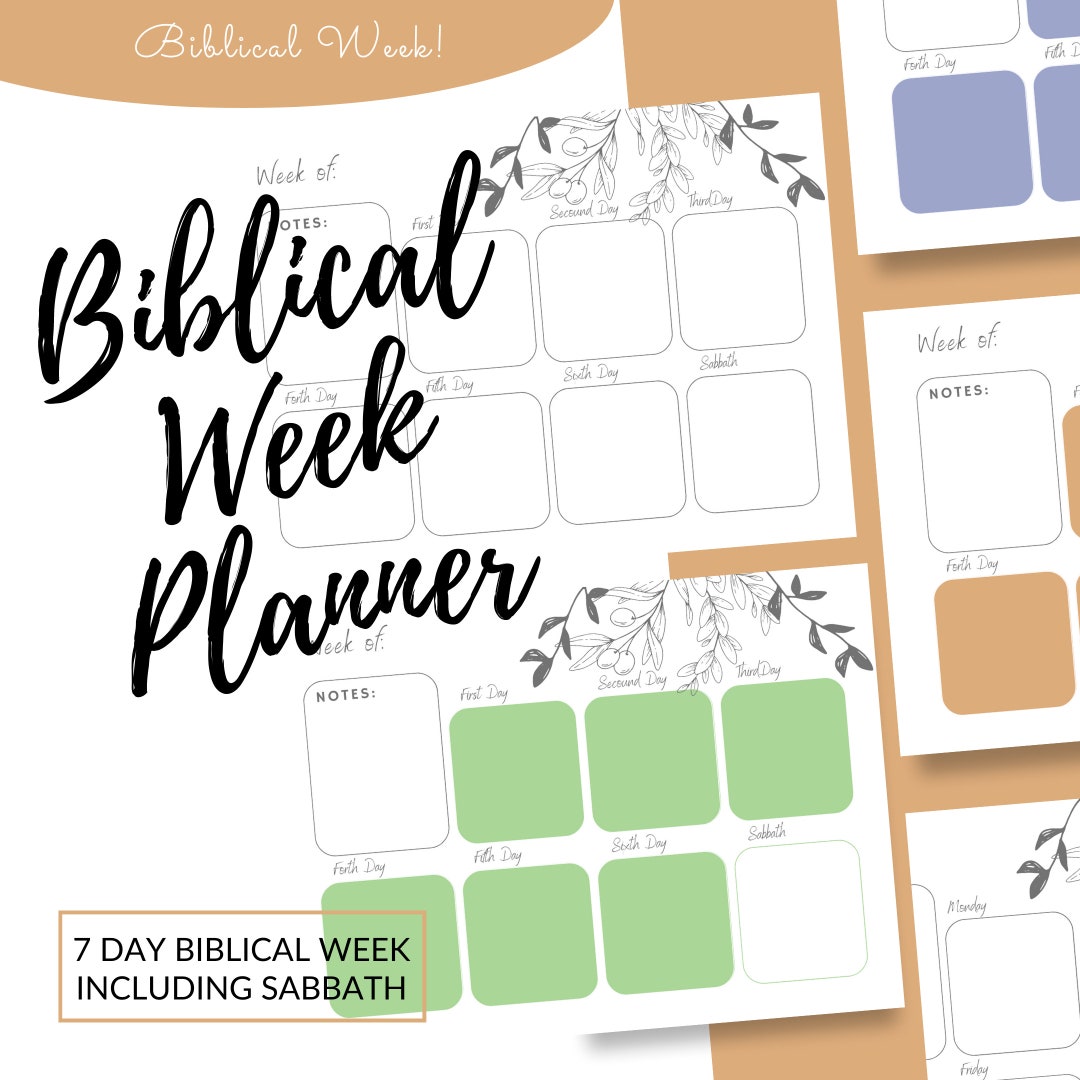Biblical Week Plan | Weekly to Do List | Week Plan Journaling | Plan ...