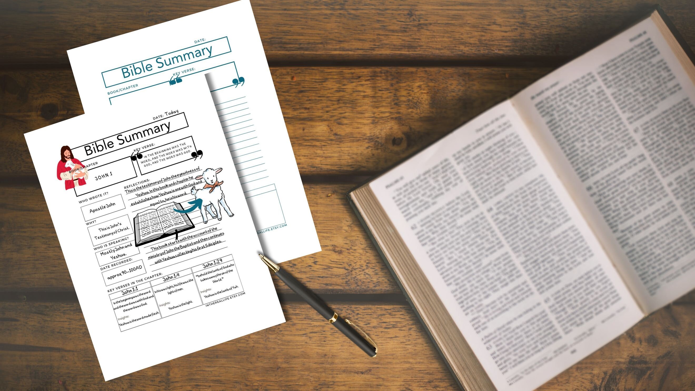 Bible Study Printable | Bible Study Tool | Prayer Journal | Faith Based ...