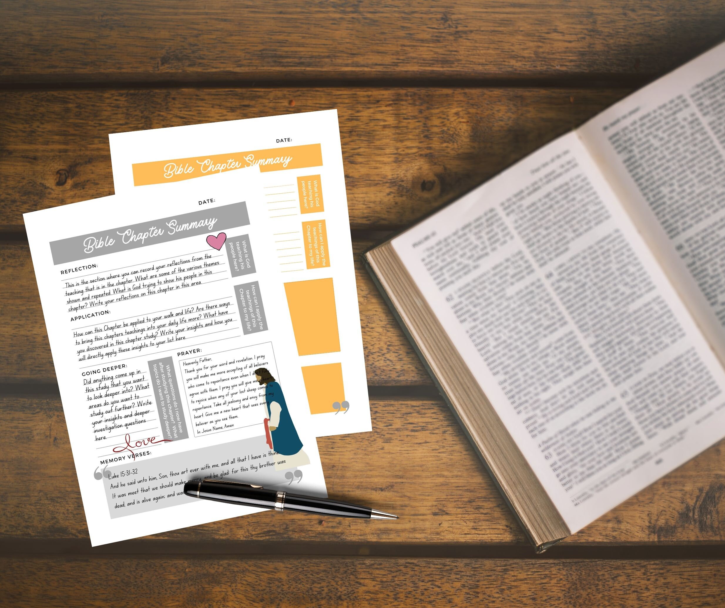 Chapter Summary Bible Study Tool Scripture Study Bible - Etsy Canada