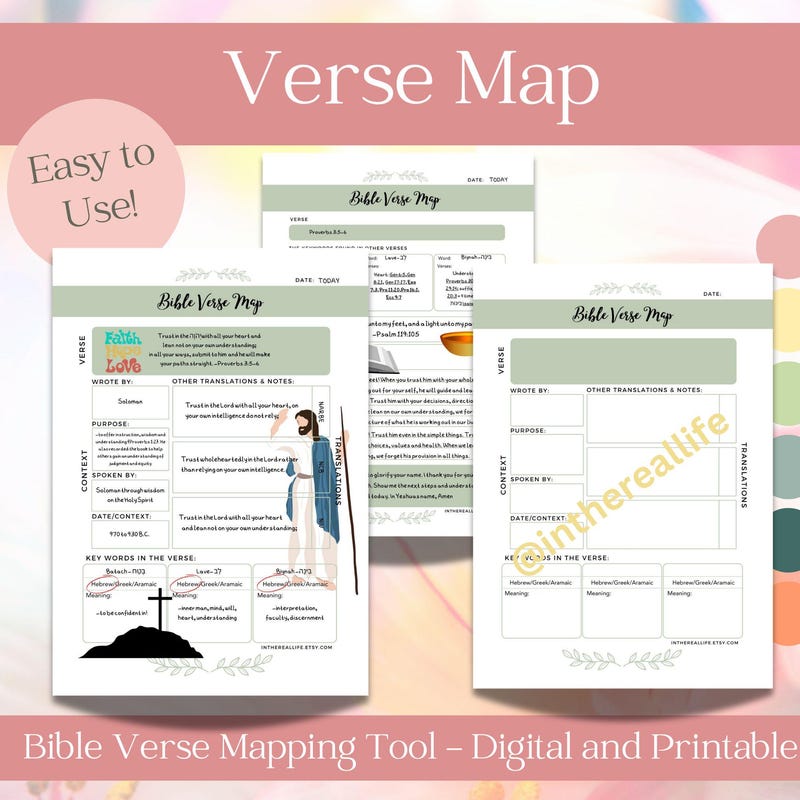 Bible Map - Etsy