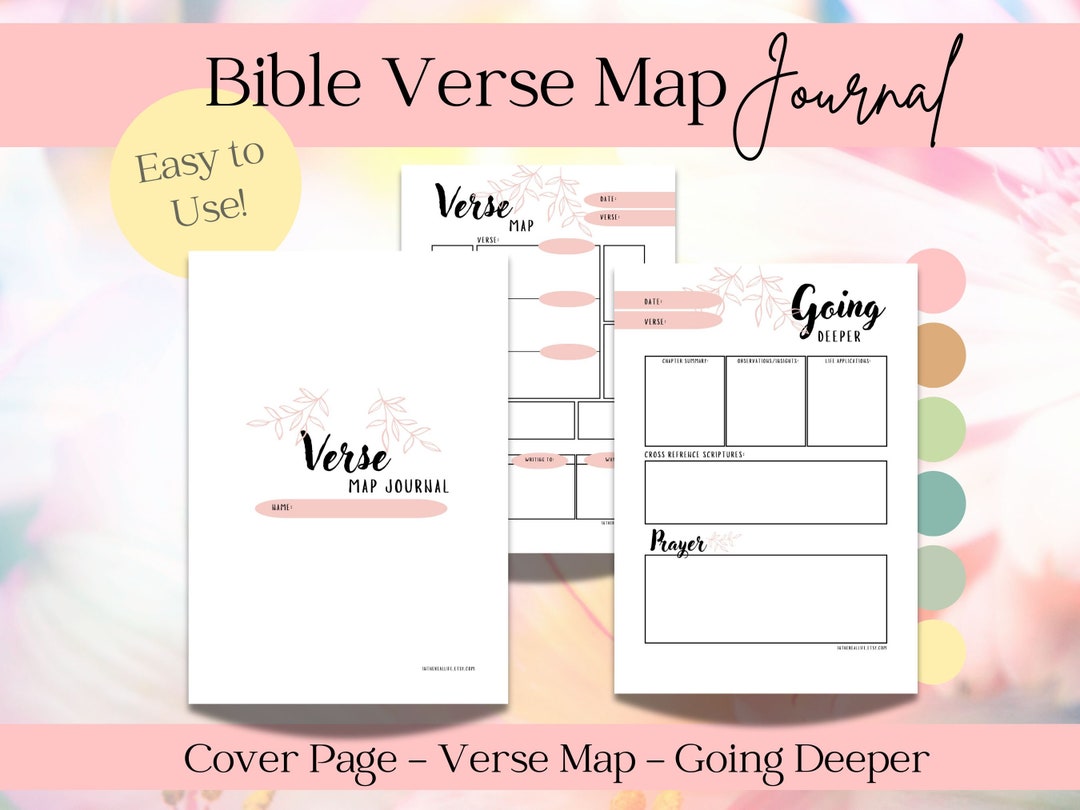 Verse Map Bible Study Tool | Scripture Map Planner | Bible Mapping ...