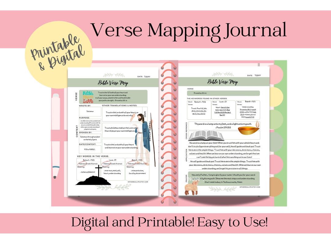 Verse Map Bible Study Tool | Mapping Bible Verses | Verse Mapping | How ...