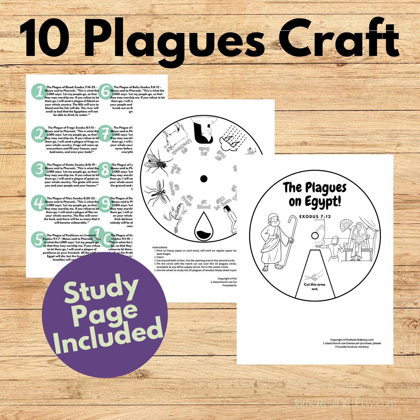 Bible Study 10 Plagues | Passover Bible Study Tool | Sunday School ...