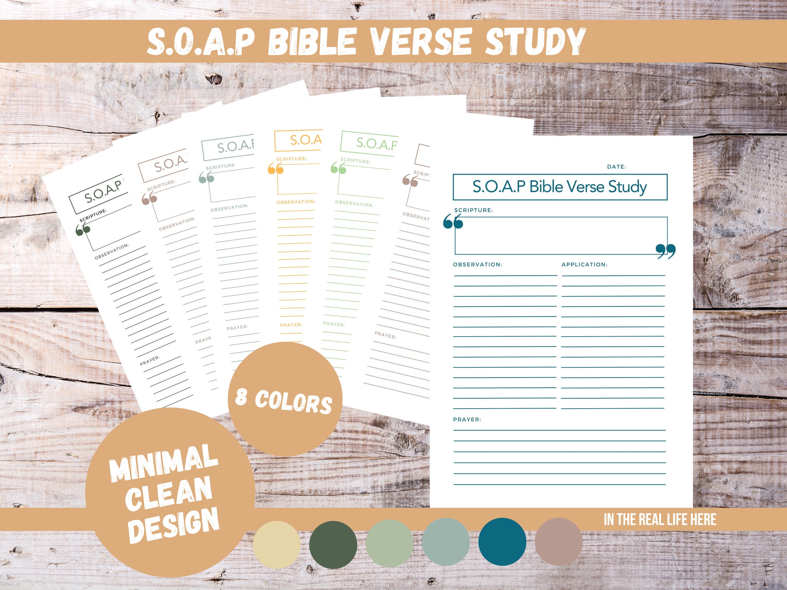 SOAP Bible Study Tool | Scripture Study | Bible Journal Planner | Bible ...